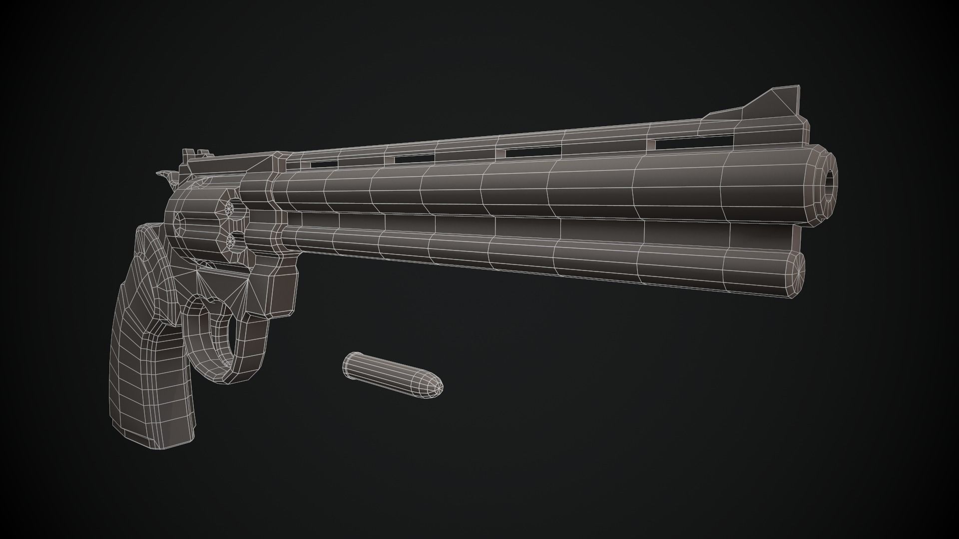 3D model Revolver VR / AR / low-poly | CGTrader