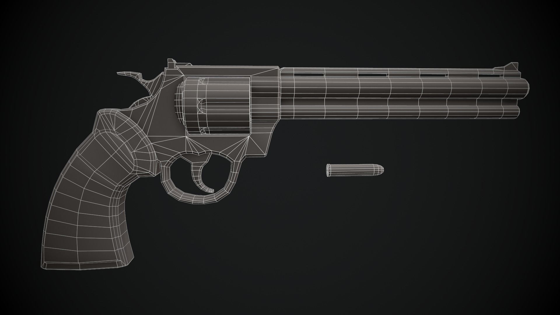 3D model Revolver VR / AR / low-poly | CGTrader