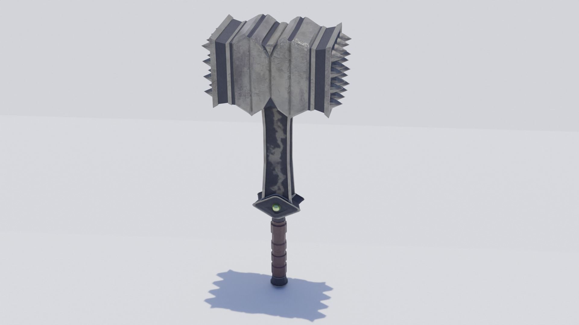 Spiked hammer 3D asset | CGTrader