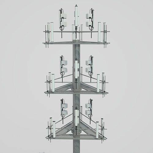 Cellular Tower Site 3D model | CGTrader