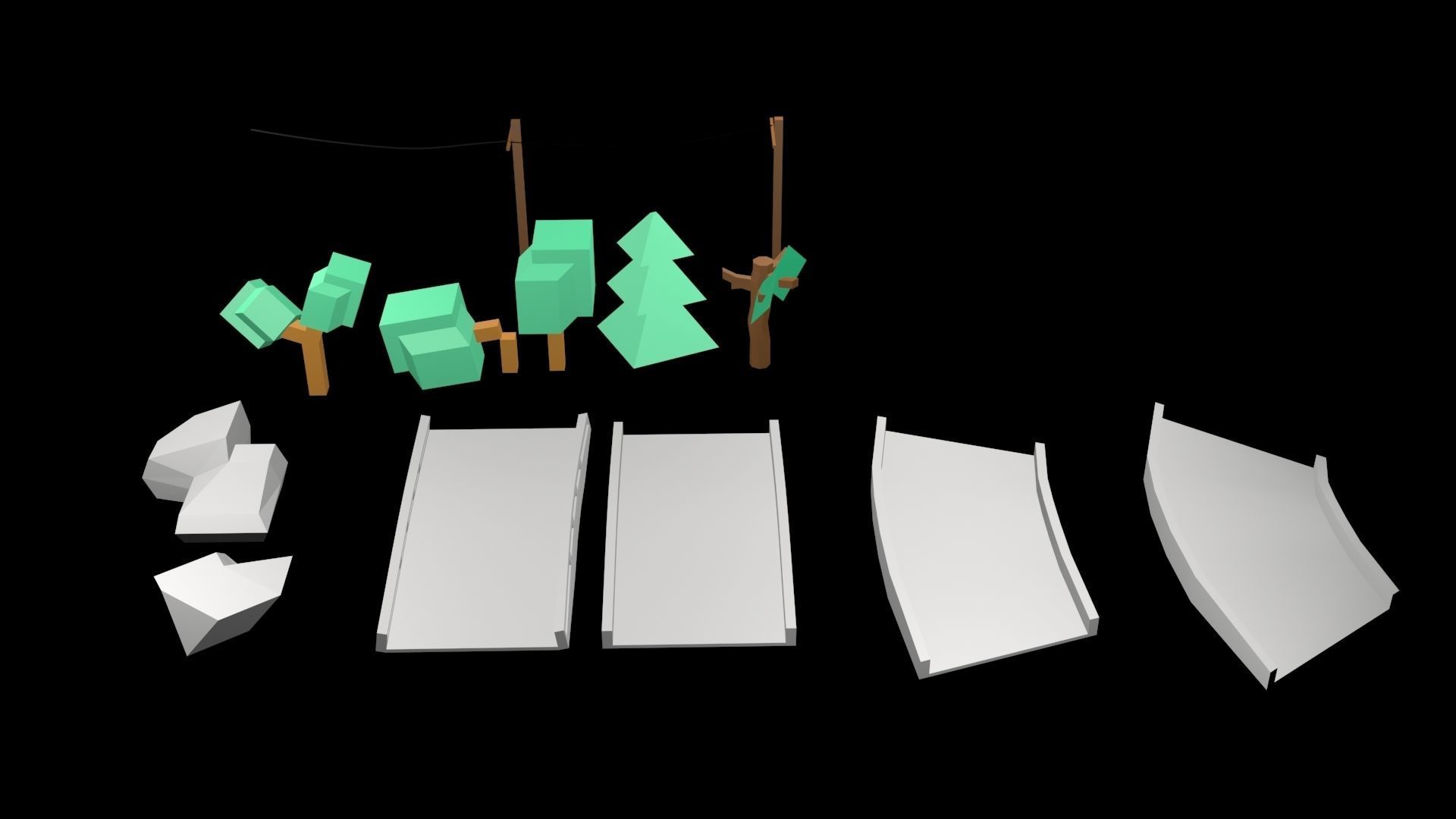 3D model Mobile game asset pack VR / AR / low-poly | CGTrader