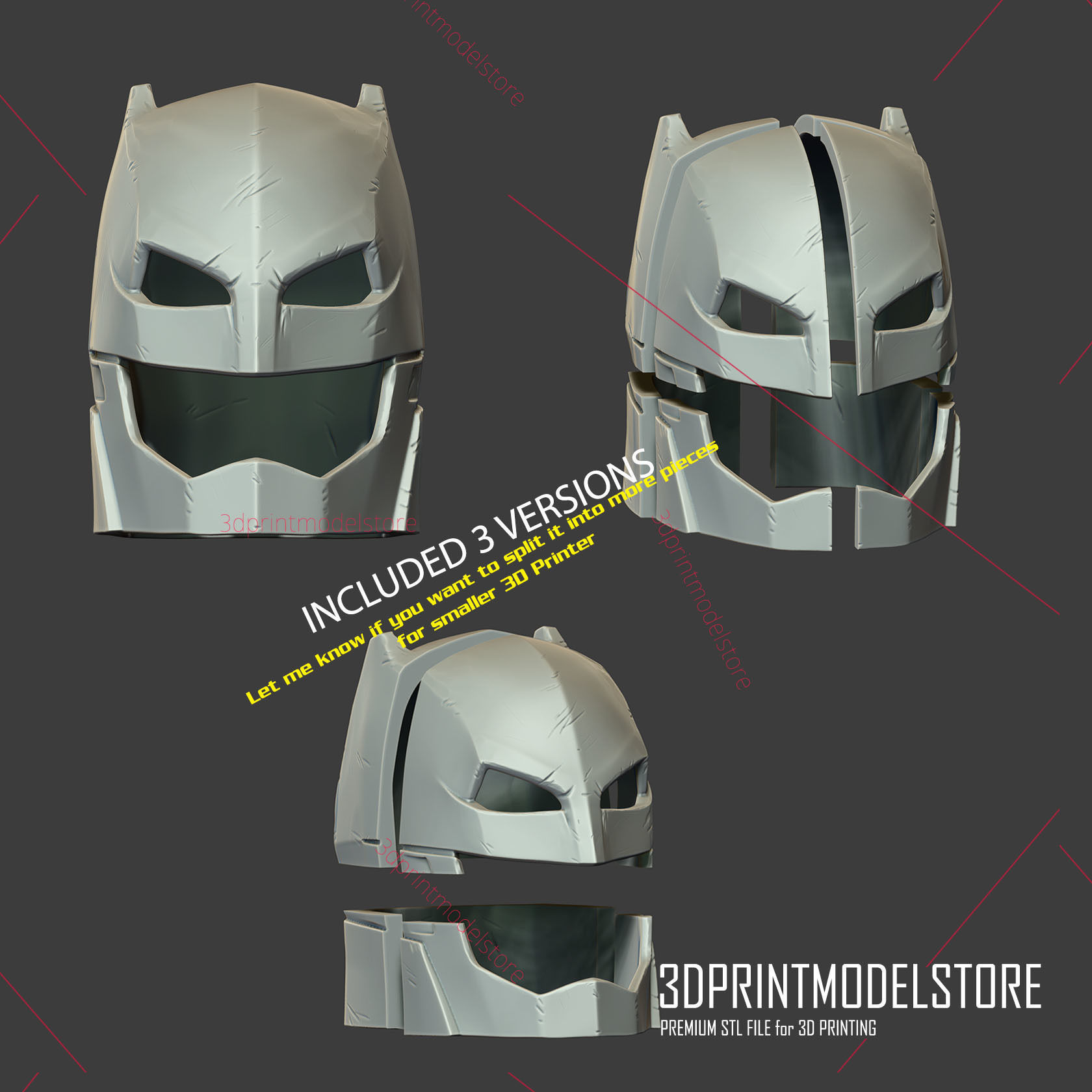 Batman Cowl for Cosplay and Halloween 3D model 3D printable | CGTrader