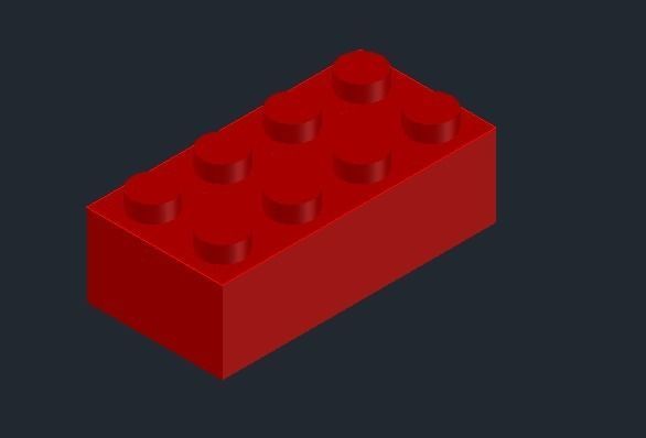 Lego brick 4x2 3D model | CGTrader