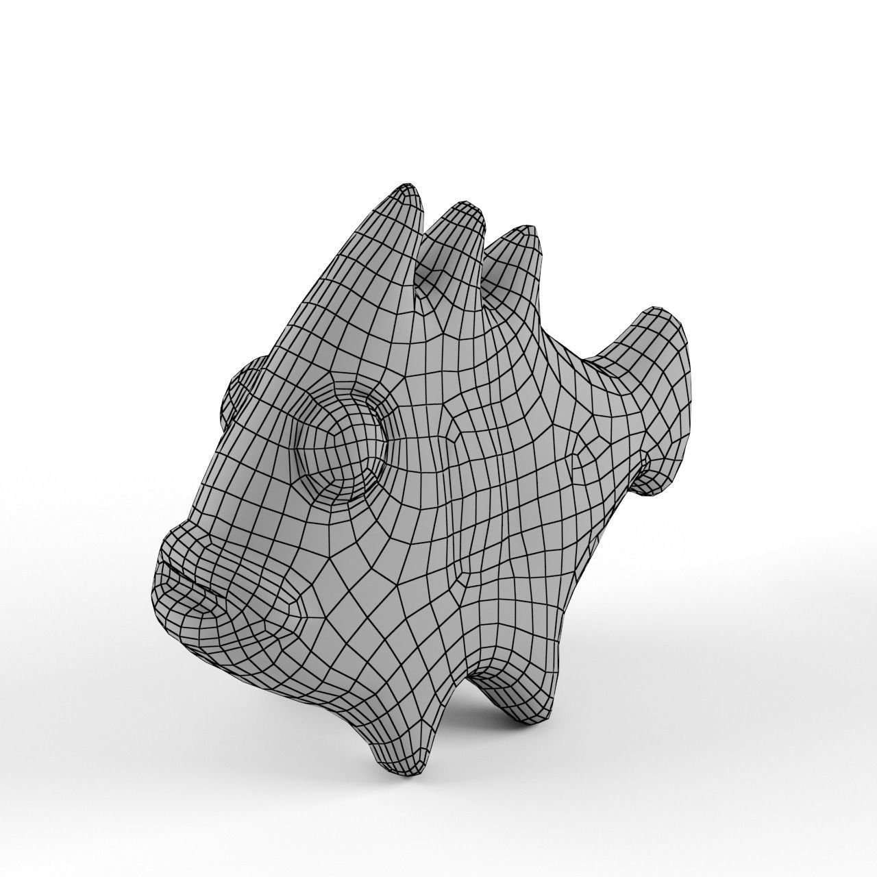 Clay fish sculpture 3D model | CGTrader