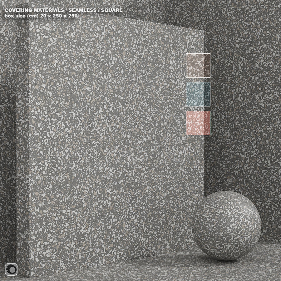 3D Material - seamless terrazzo quartzite | CGTrader