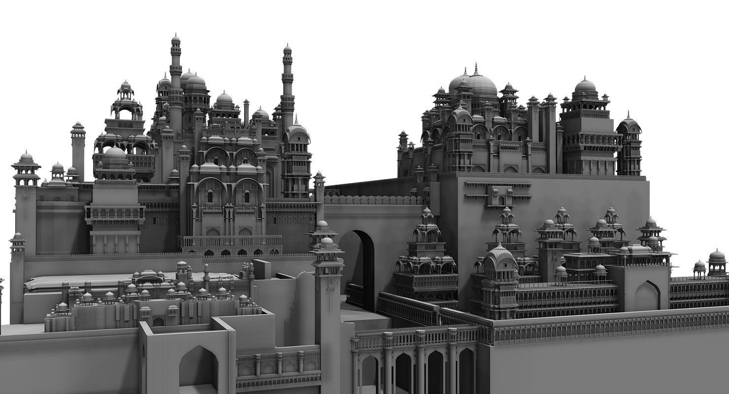 fort 3d model indian city 3D model | CGTrader