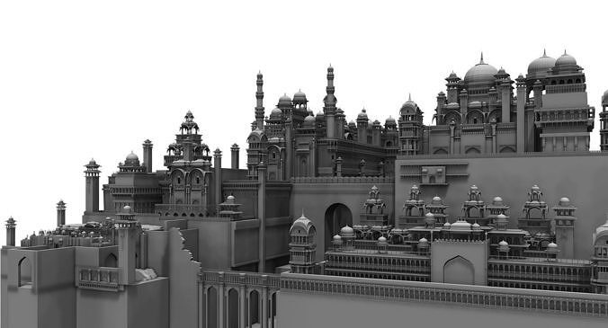 fort 3d model indian city 3D model | CGTrader