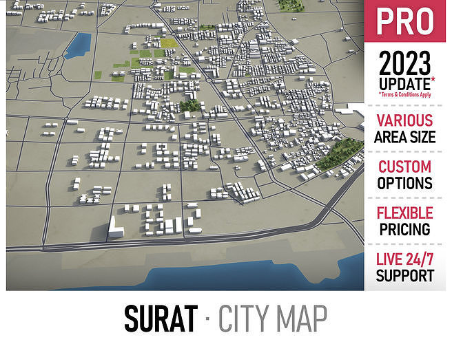 3D model Surat VR / AR / low-poly | CGTrader