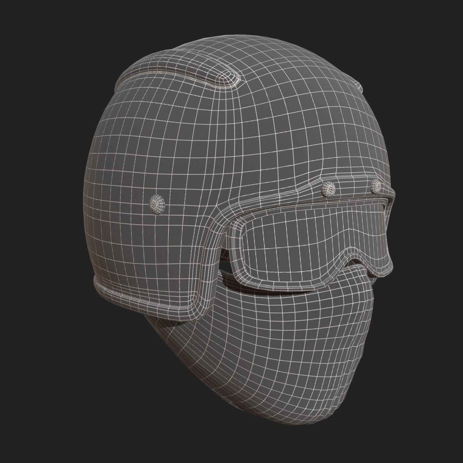 3D model Helmet scifi futuristic military combat soldier armor VR / AR ...