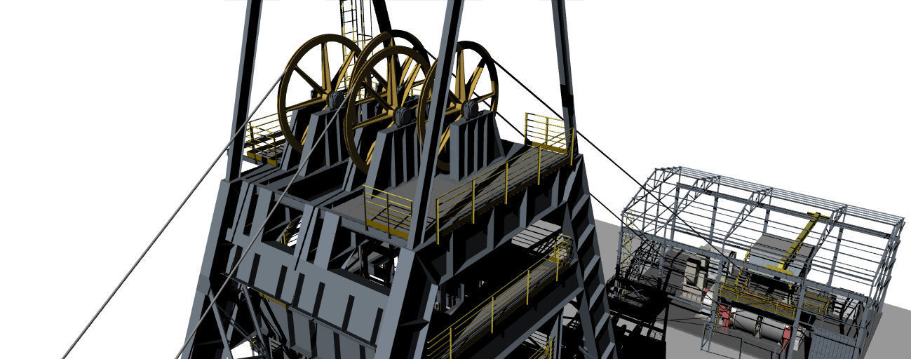 Complete underground mine installation 3D model | CGTrader