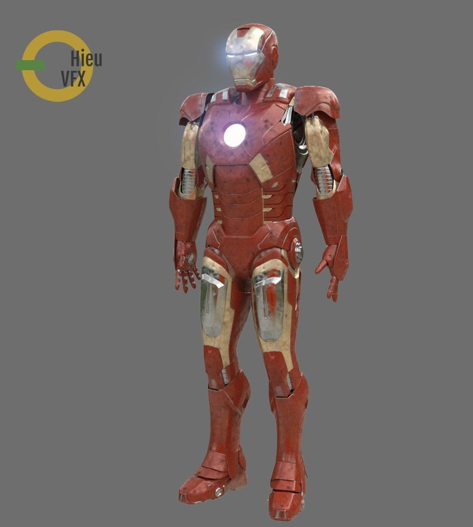 Iron Man Mk7 3D high poly 3D model | CGTrader