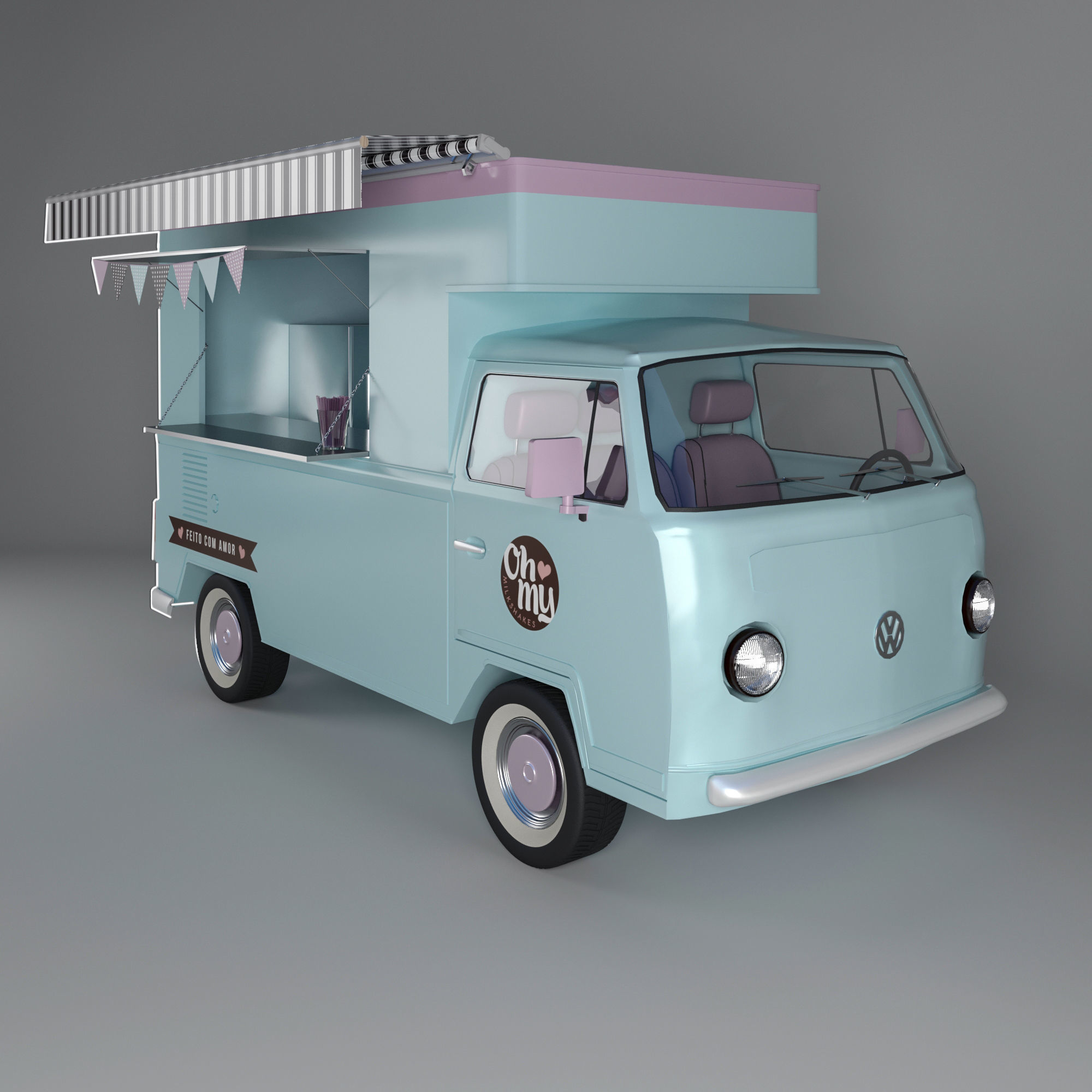 Food truck 3D model | CGTrader