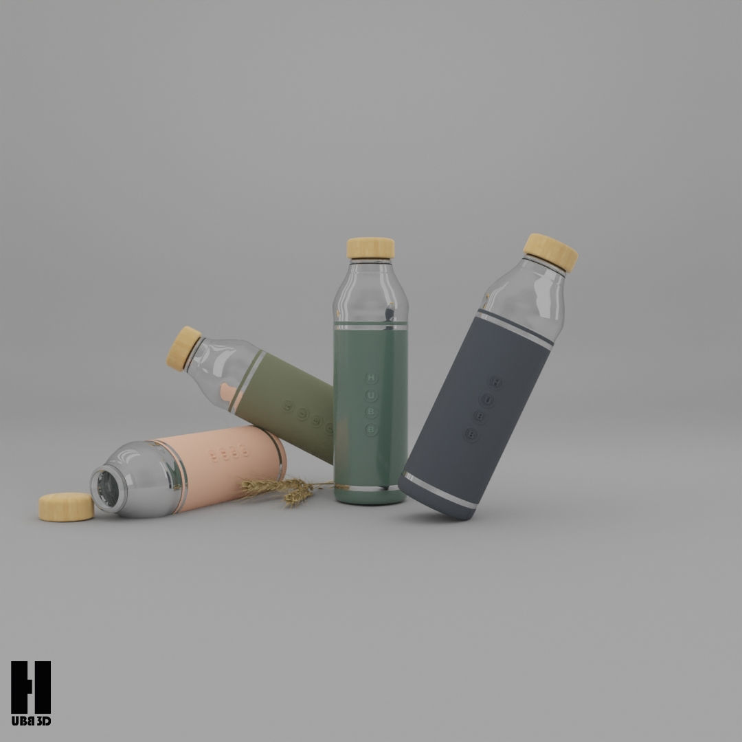 Free Water Bottle free 3D model | CGTrader