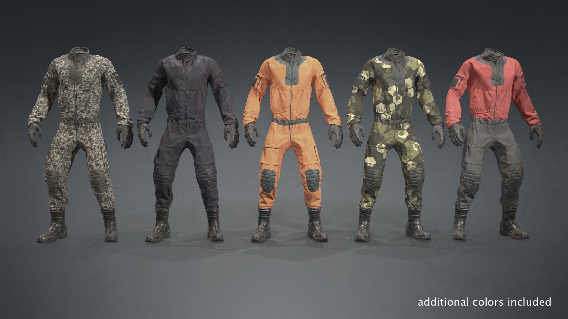 3D model Sci-fi Uniform Overalls VR / AR / low-poly | CGTrader