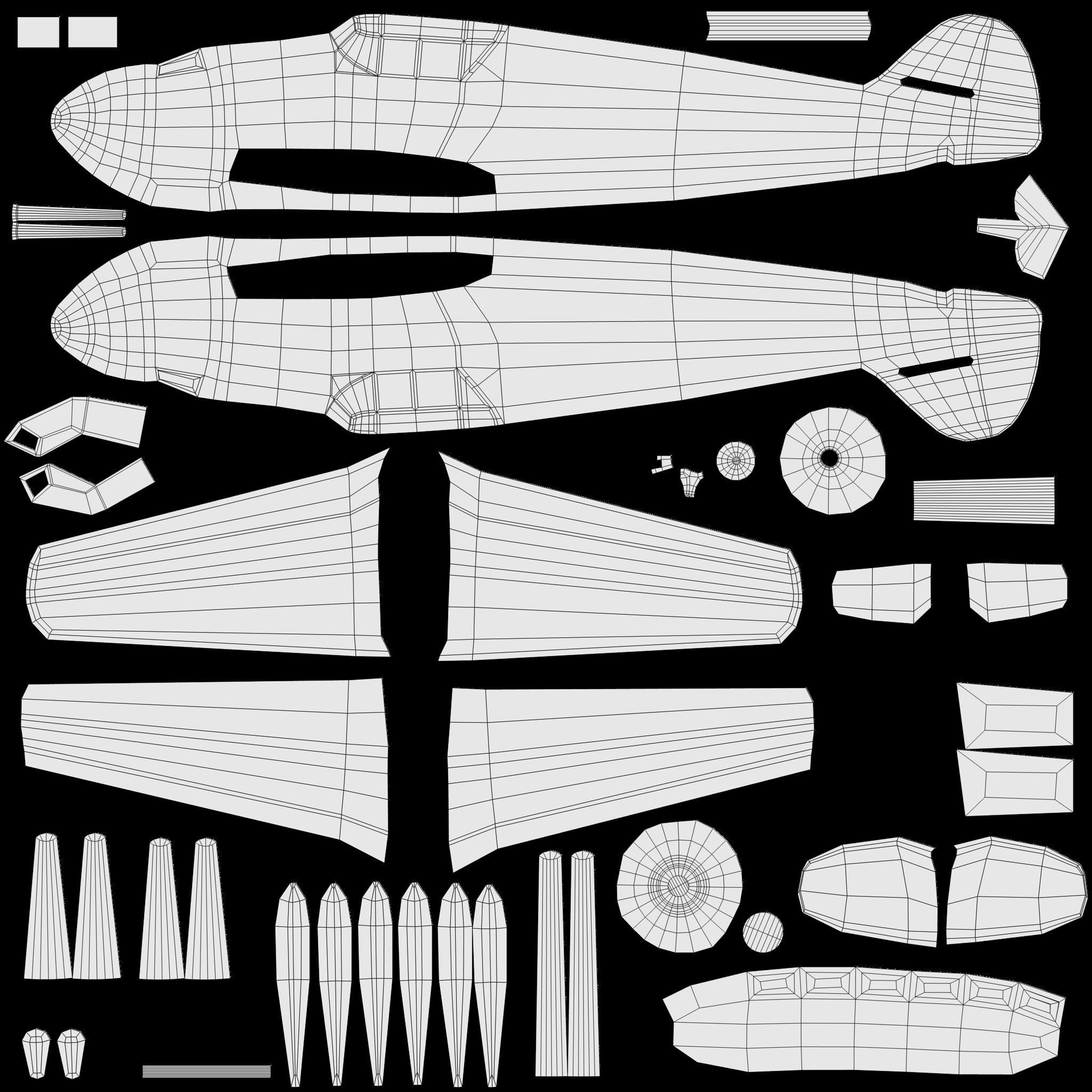 3D model Low Poly Cartoon Messerschmitt Bf 109E-3 Emil WW2 Airplane VR / AR / low-poly | CGTrader