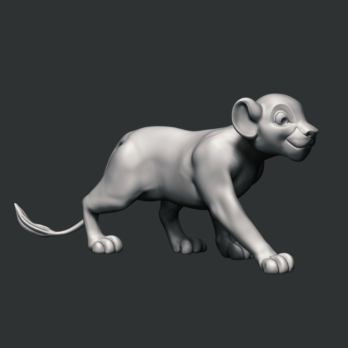 Simba Print lion 3D model 3D printable | CGTrader