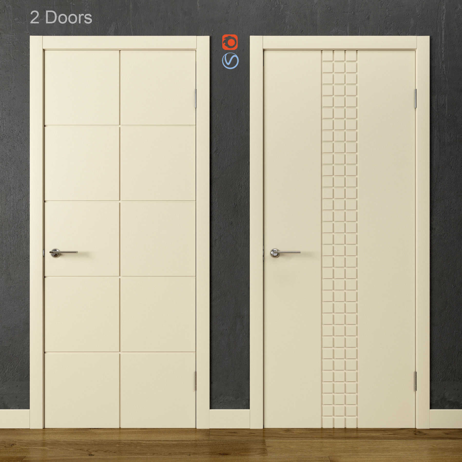 Next Series Academy Doors Part 5 3D model | CGTrader
