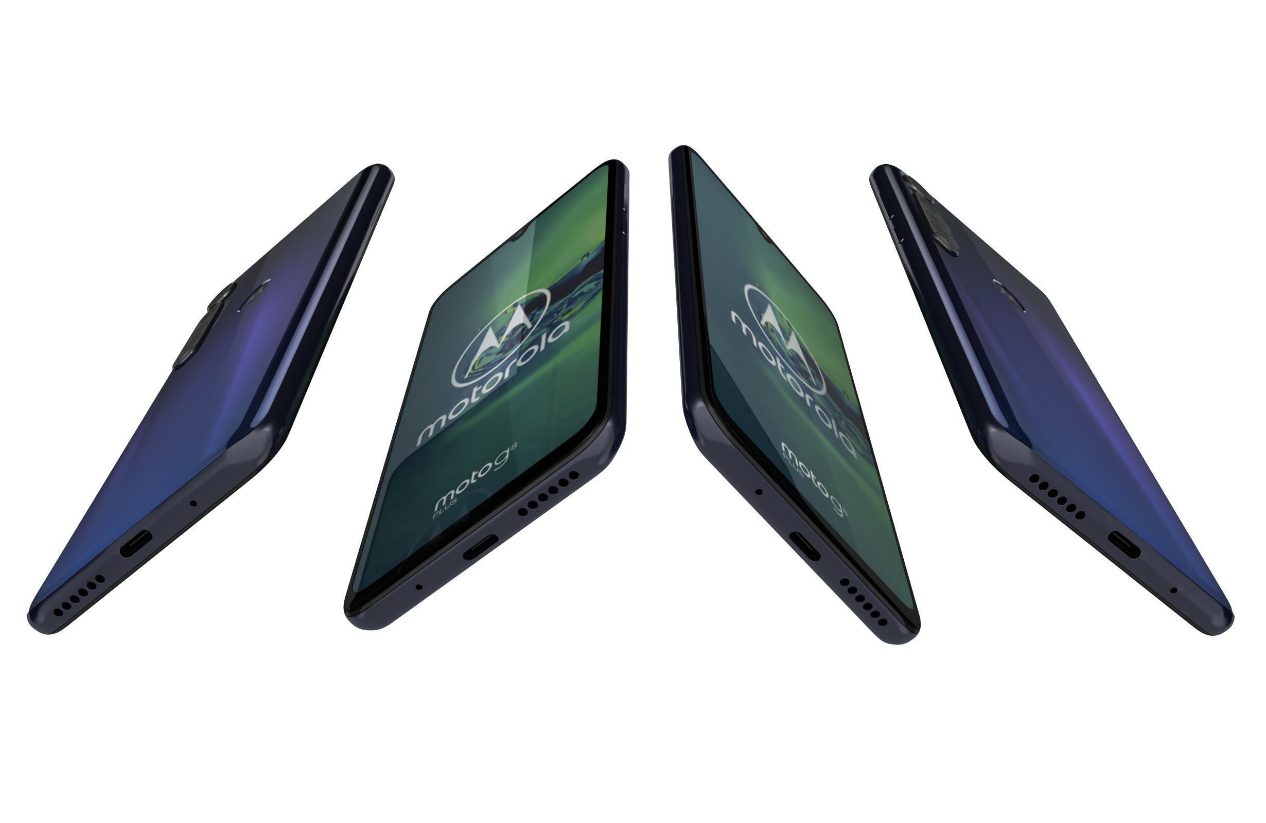 Motorola Moto G8 Plus Dark Blue 3D model | CGTrader