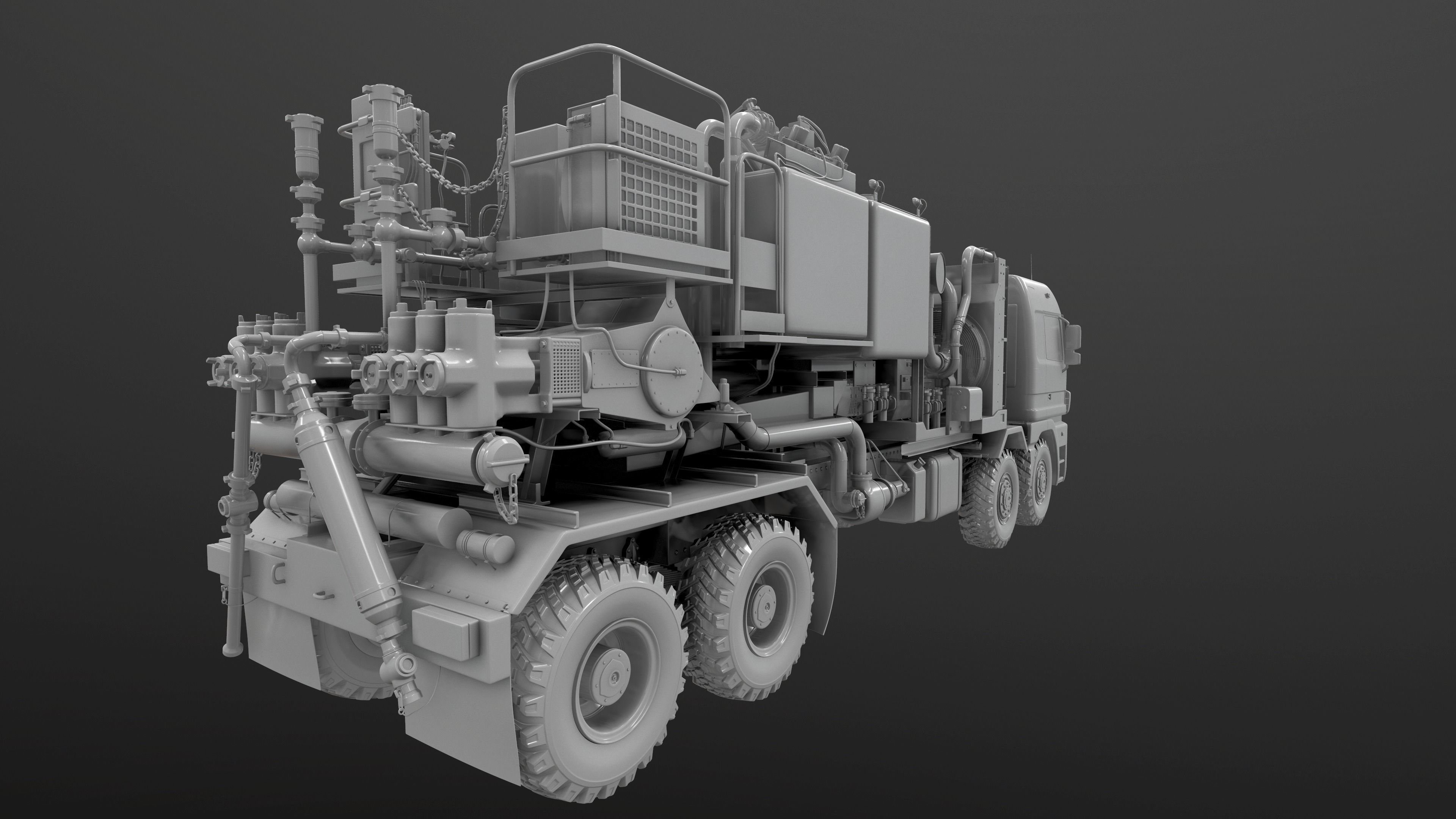 Halliburton Cement Elite pump unit 3D model | CGTrader