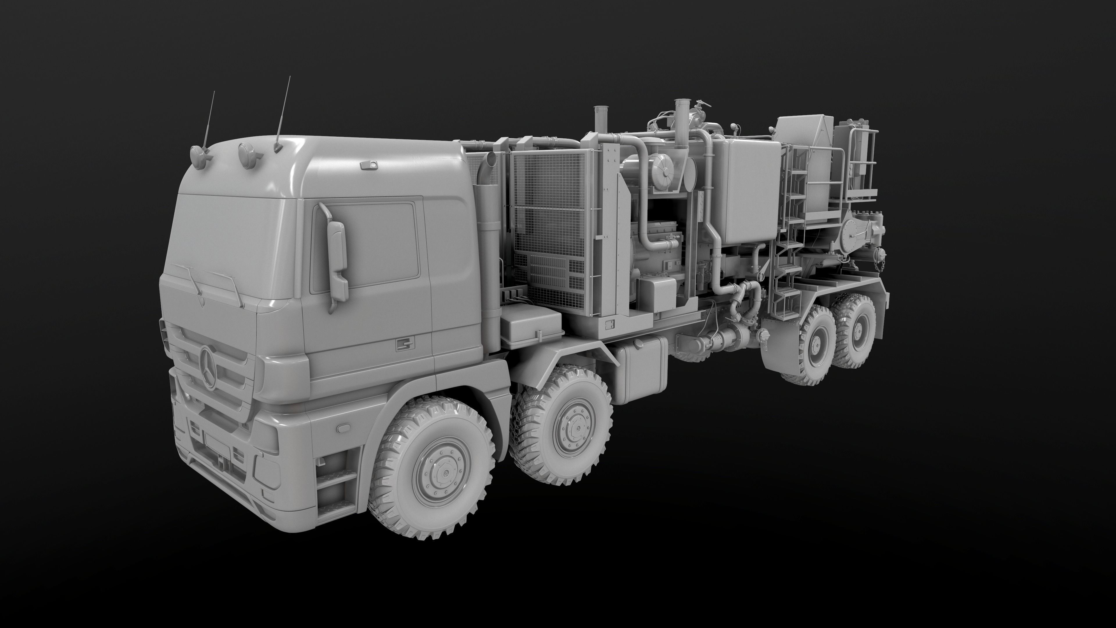 Halliburton Cement Elite pump unit 3D model | CGTrader