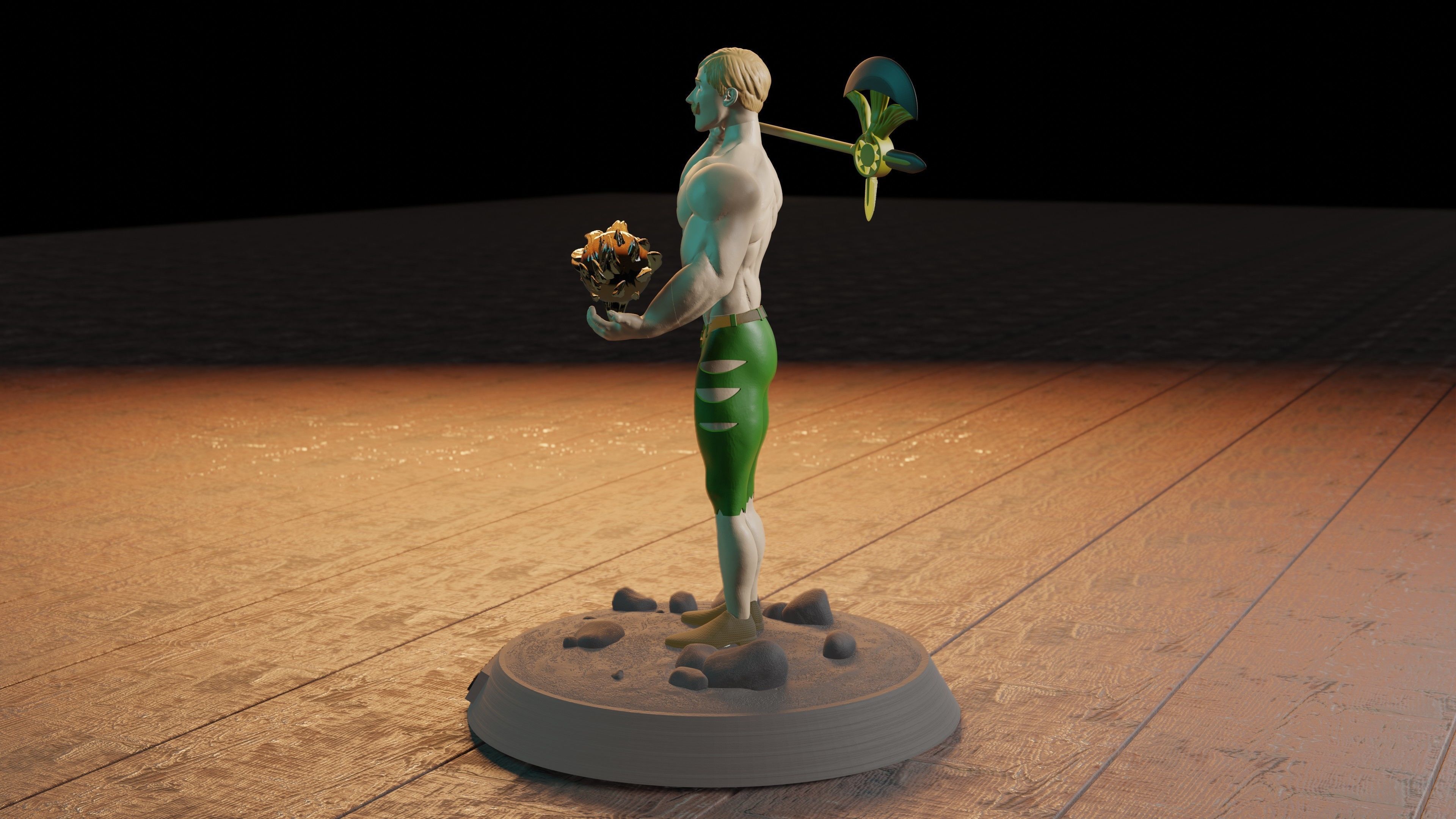 Escanor 3D model 3D printable | CGTrader