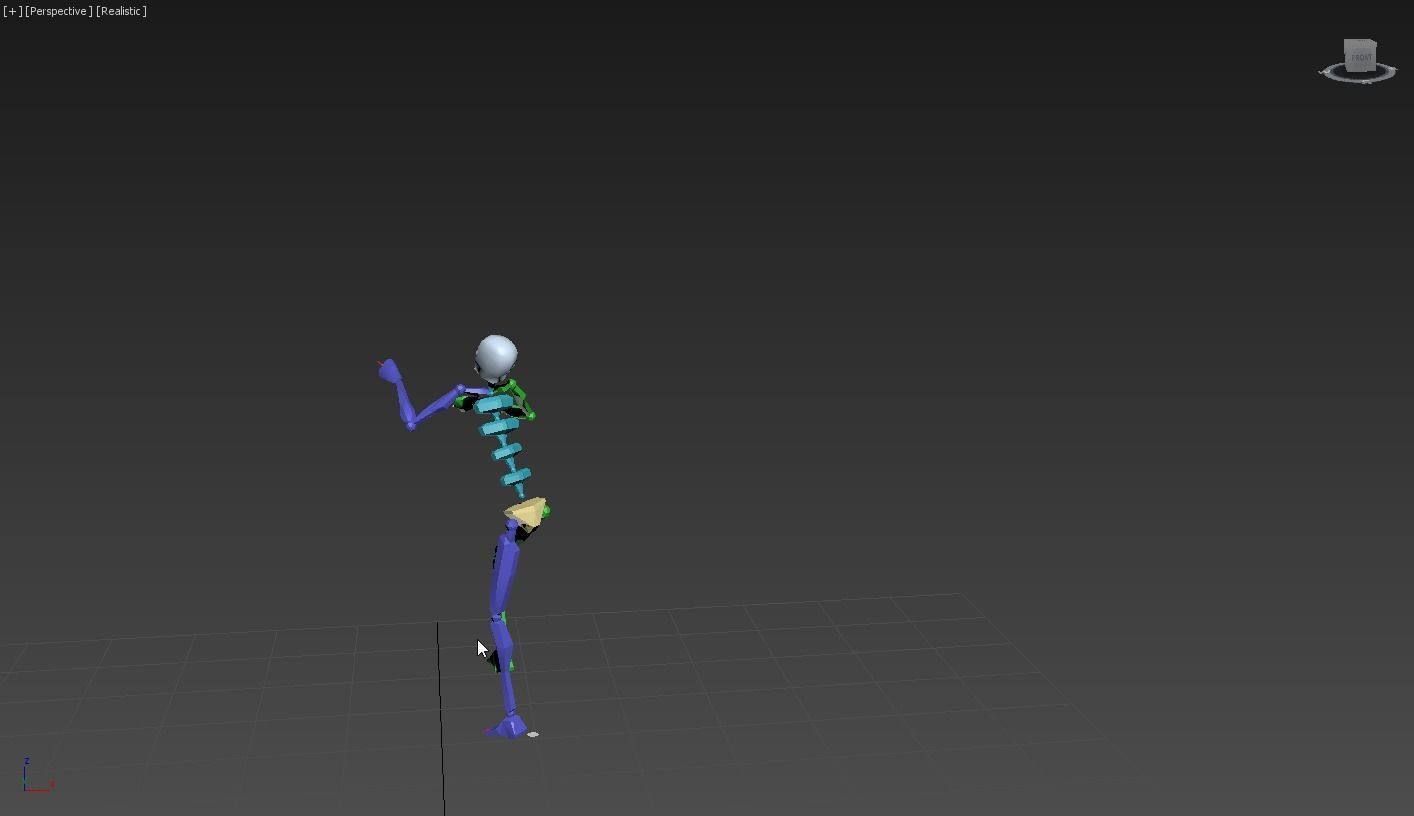 Ladder climbing 3D model animated | CGTrader