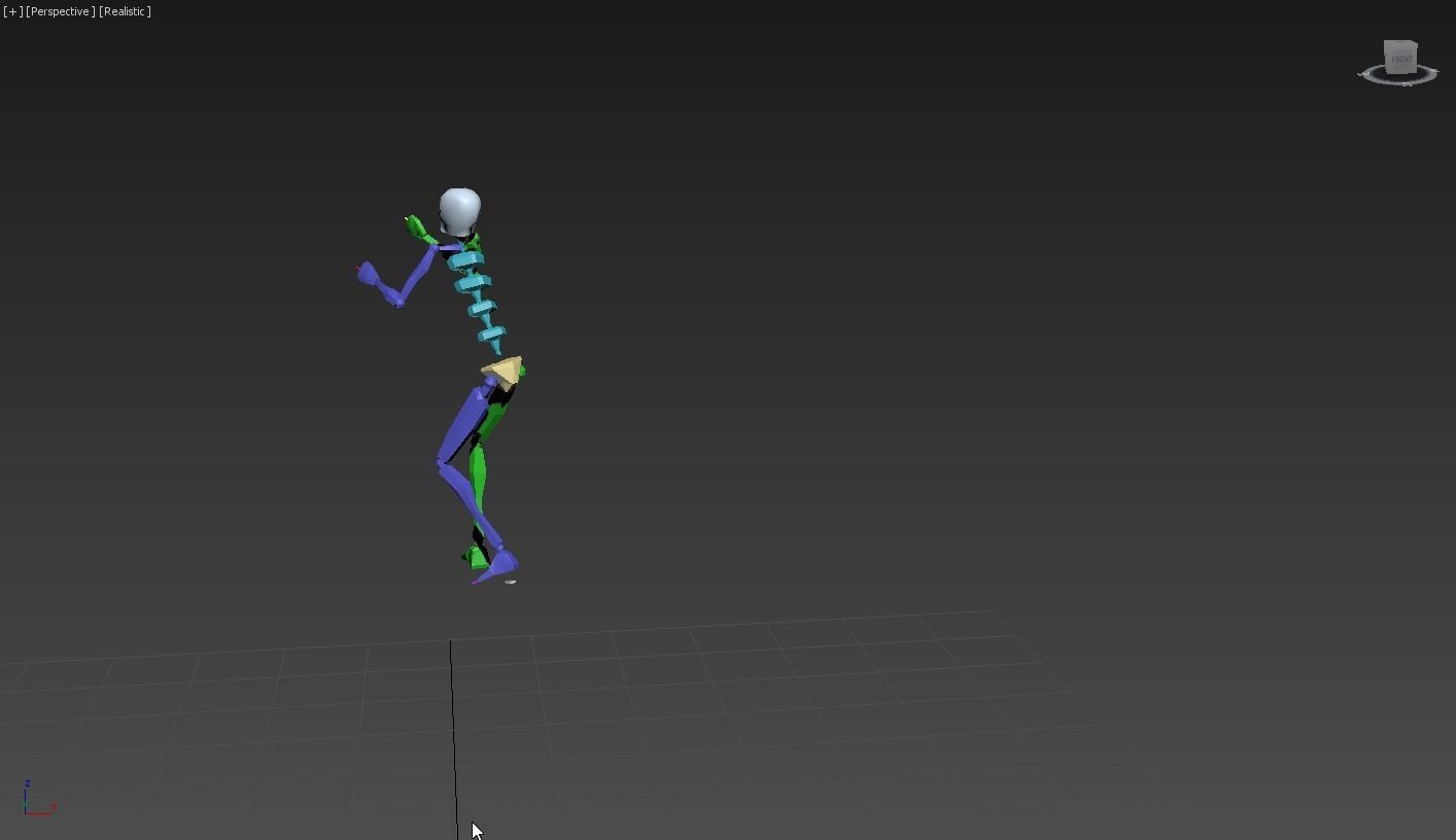 Ladder climbing 3D model animated | CGTrader