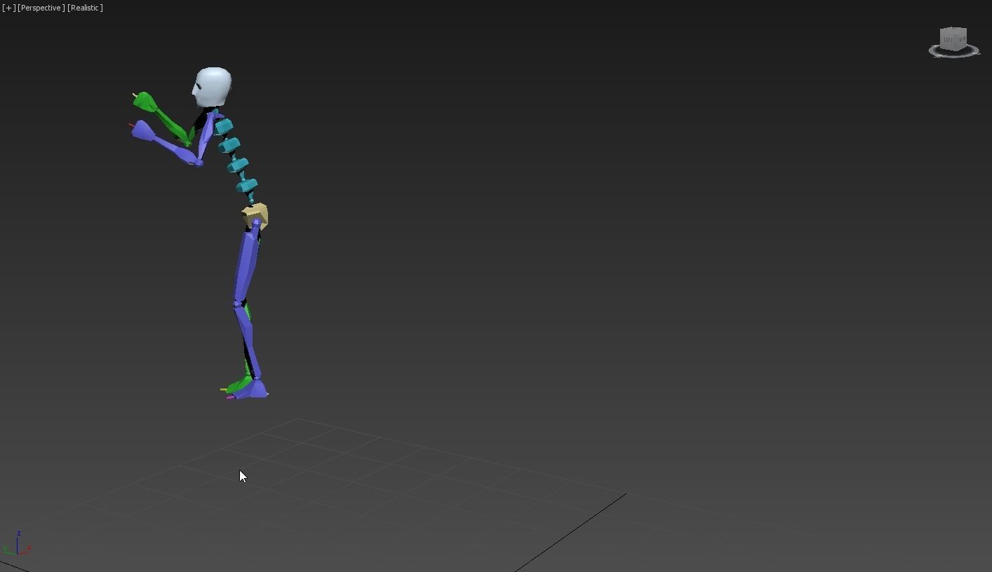 Ladder climbing 3D model animated | CGTrader
