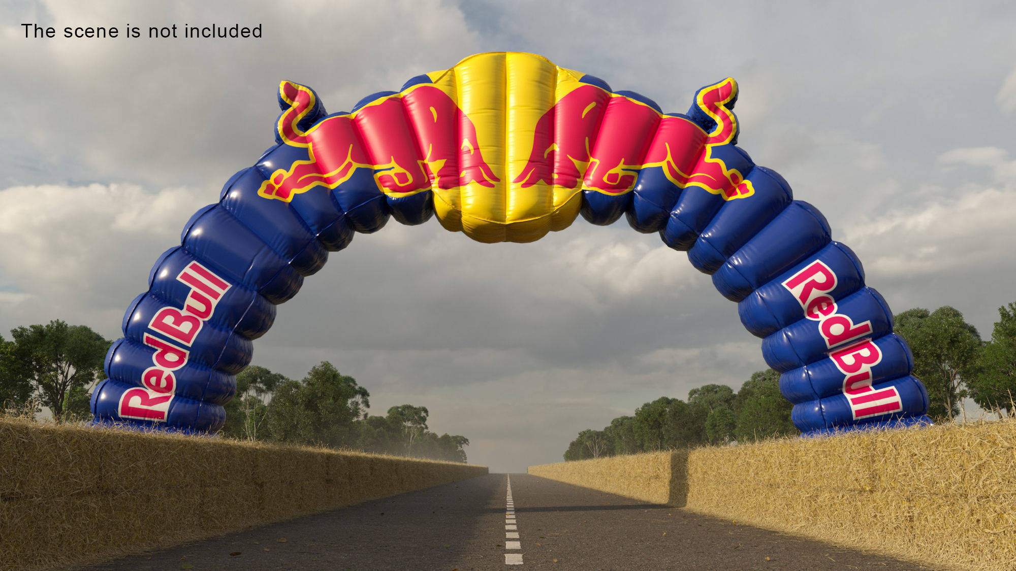 3D model Red Bull Inflatable Arch VR / AR / low-poly | CGTrader
