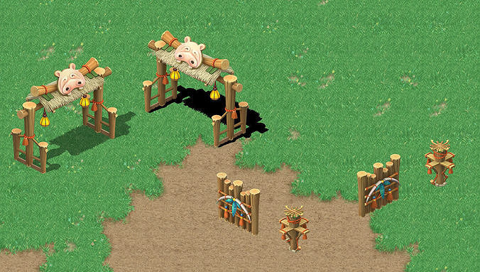 Cartoon World - Small Wall 0404 3D model | CGTrader