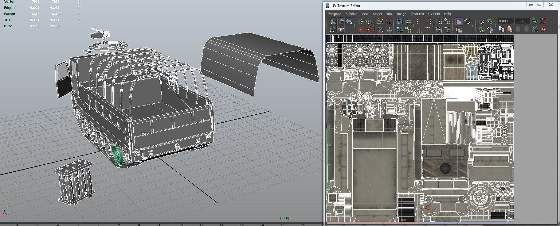 3D model Cargo carrier M548 low-poly model VR / AR / low-poly | CGTrader