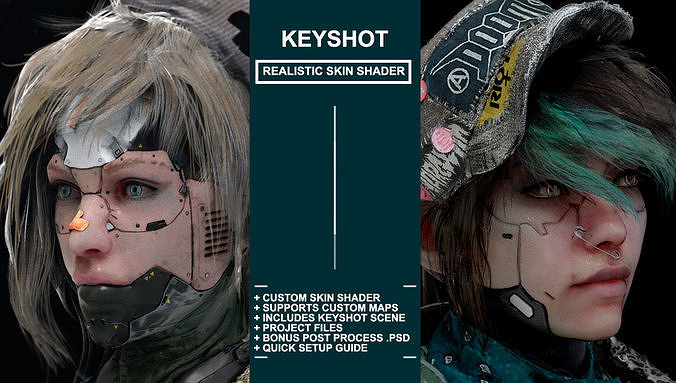 Realistic Skin Shader for Keyshot Texture | CGTrader