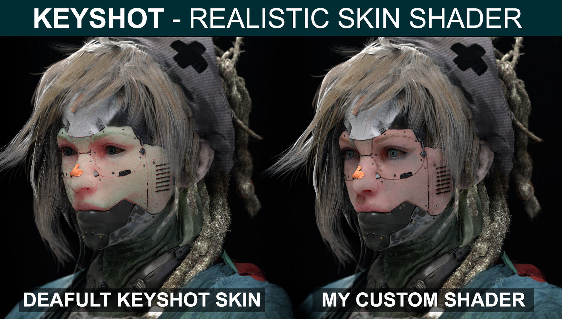 Realistic Skin Shader for Keyshot Texture | CGTrader