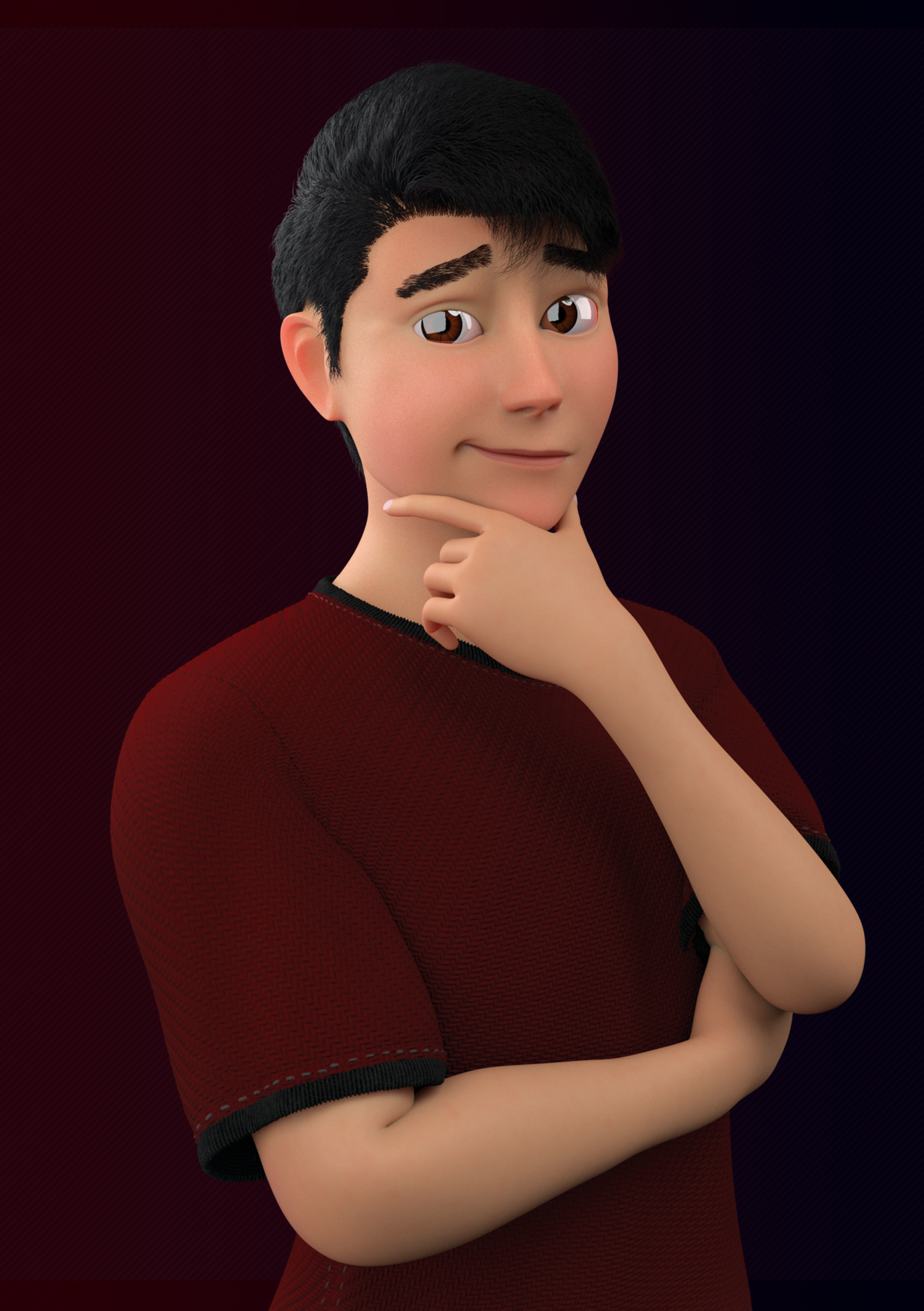 The boy Cartoon Character Style Disney 3D model | CGTrader