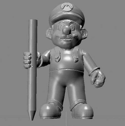 Super Mario Pen Holder 3D model 3D printable | CGTrader