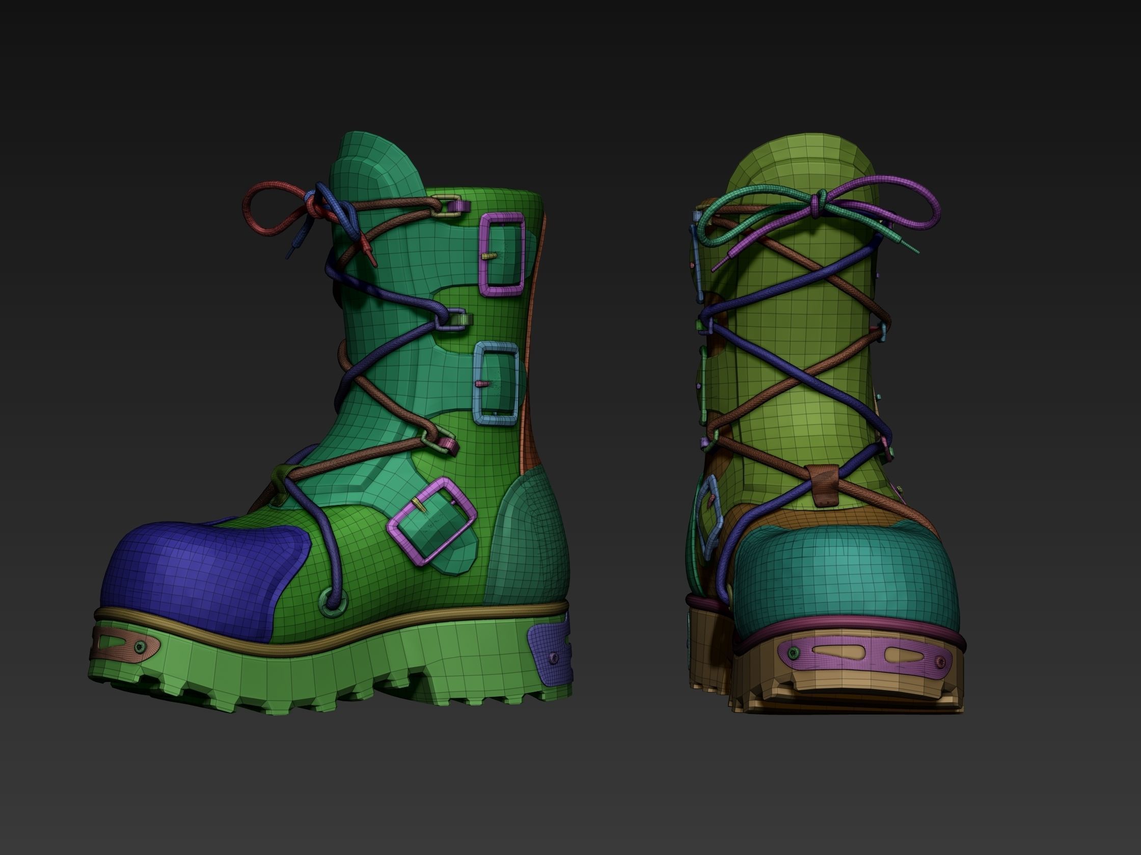 Boots - Basemesh 3D model | CGTrader