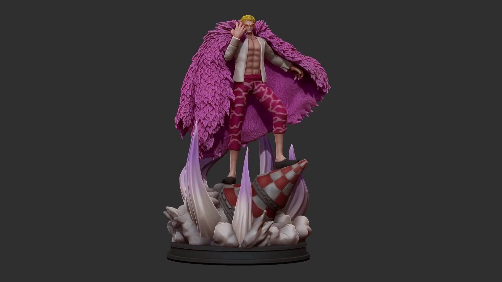 Donquixote Doflamingo 3d print statue - One Piece figurine 3D model 3D ...