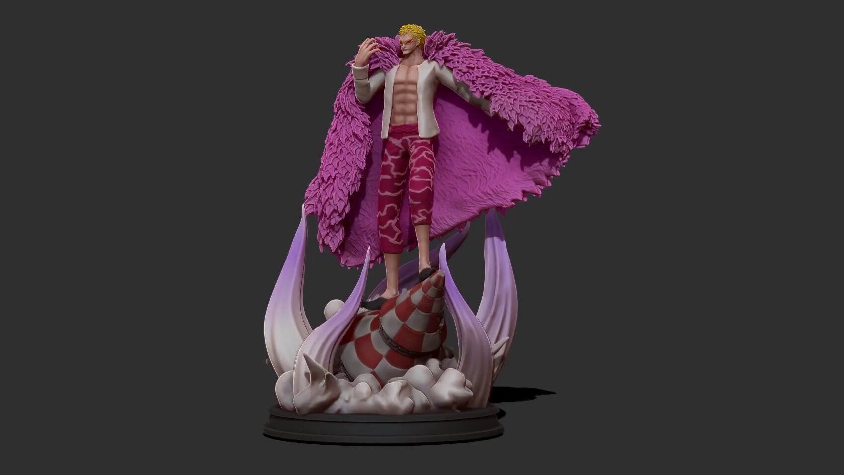 Donquixote Doflamingo 3d print statue - One Piece figurine 3D model 3D ...