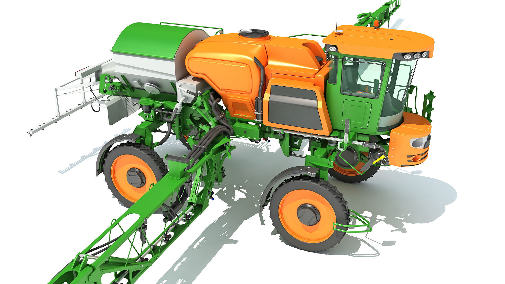 Sprayer and Spreader Machine 3D model | CGTrader