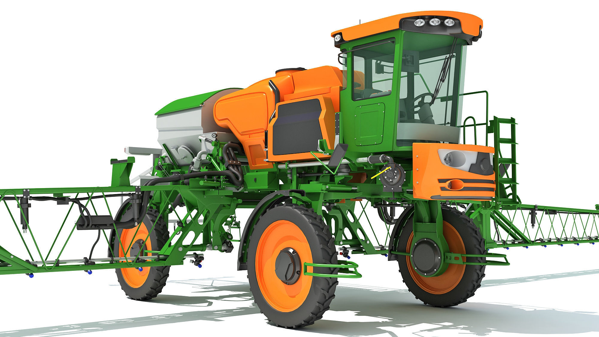 Sprayer and Spreader Machine 3D model | CGTrader