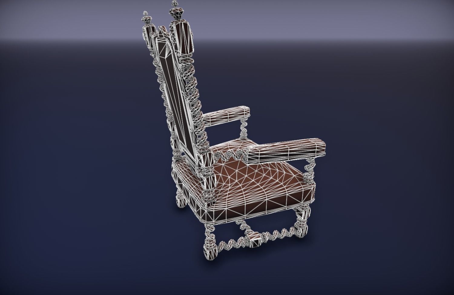 3D model Old medieval chair VR / AR / low-poly | CGTrader