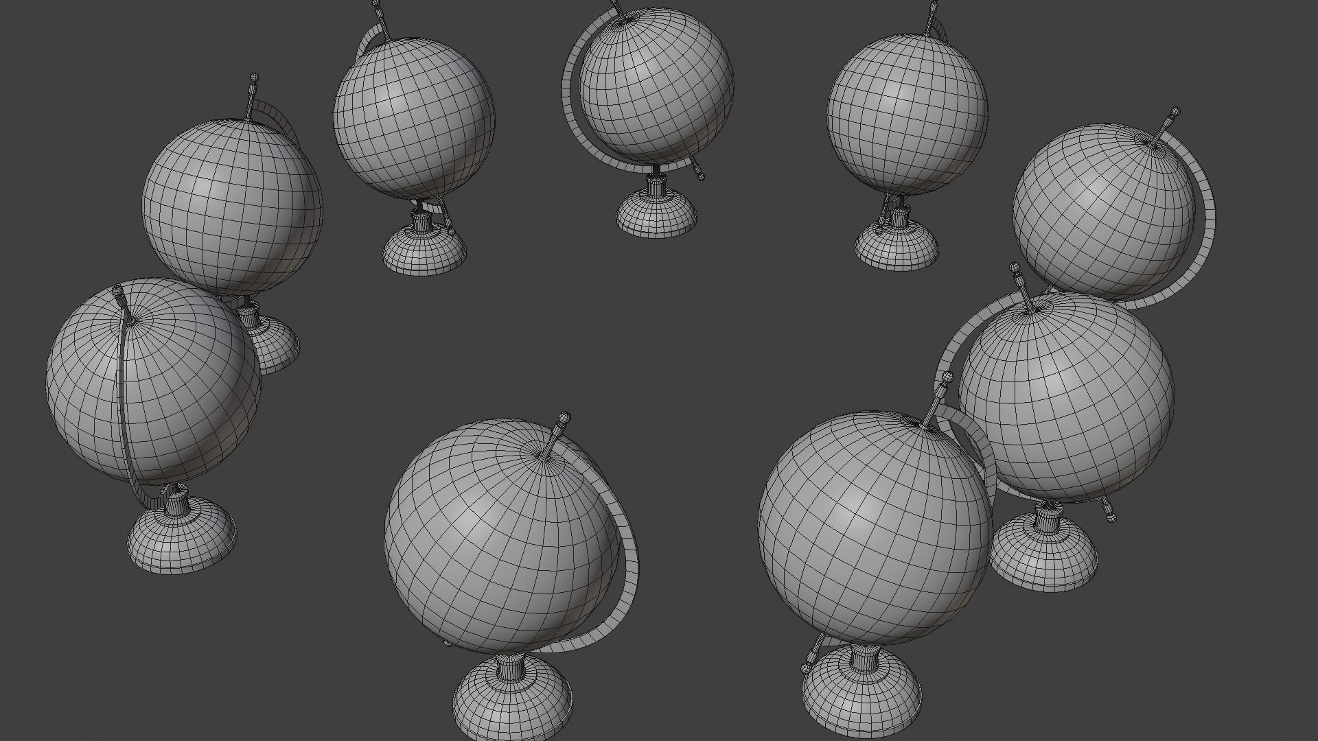3D model Solar System Planets Globes 3D Model VR / AR / low-poly | CGTrader