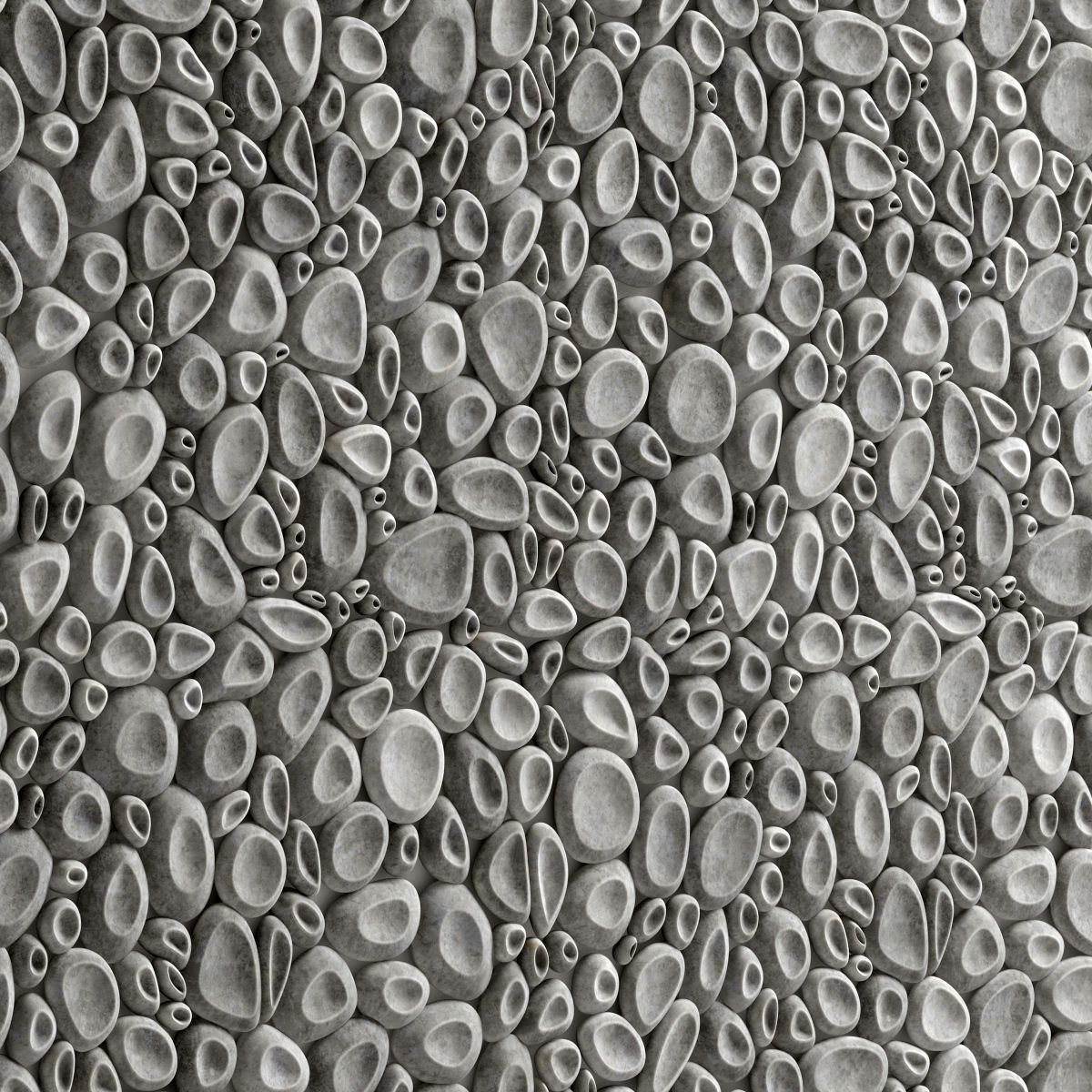 Stone pebble concave decorative 3D model | CGTrader