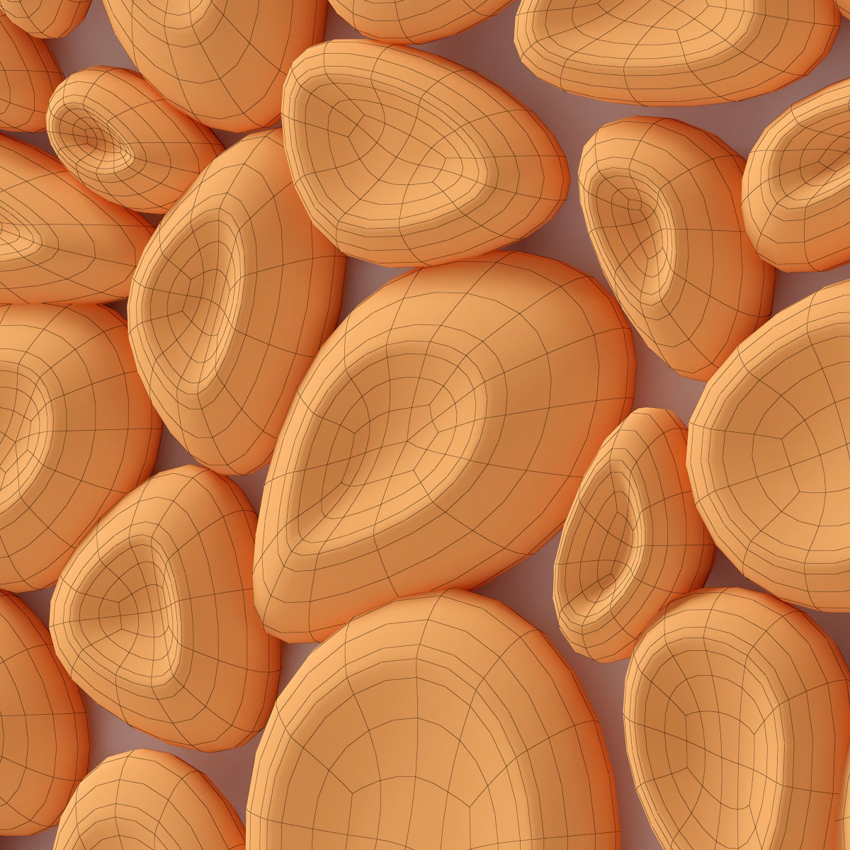 Stone pebble concave decorative 3D model | CGTrader