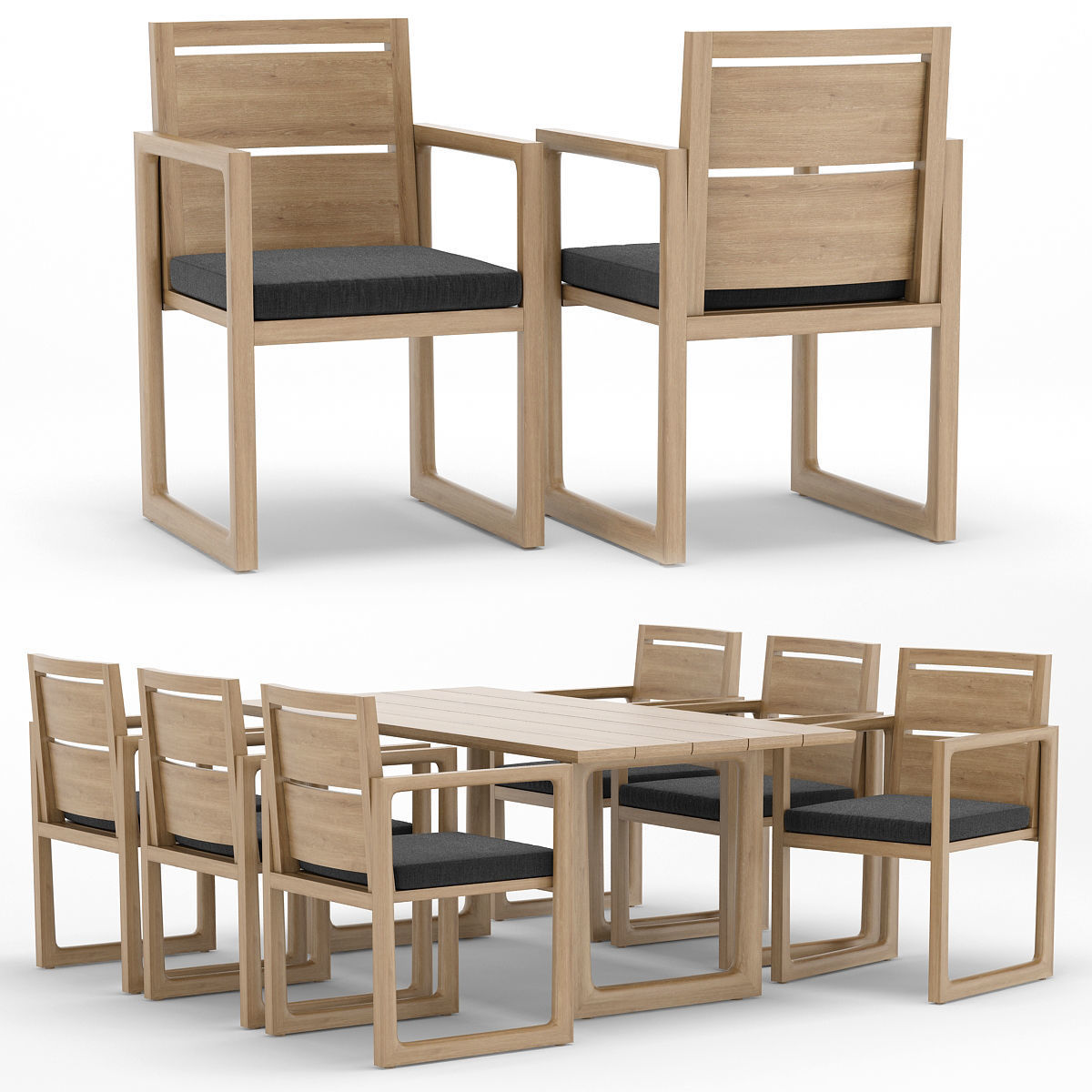 RH Outdoor Navaro collection 3D model | CGTrader
