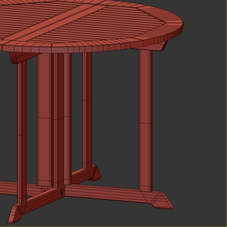 BONDHOLMEN table and chairs set 3 3D model | CGTrader