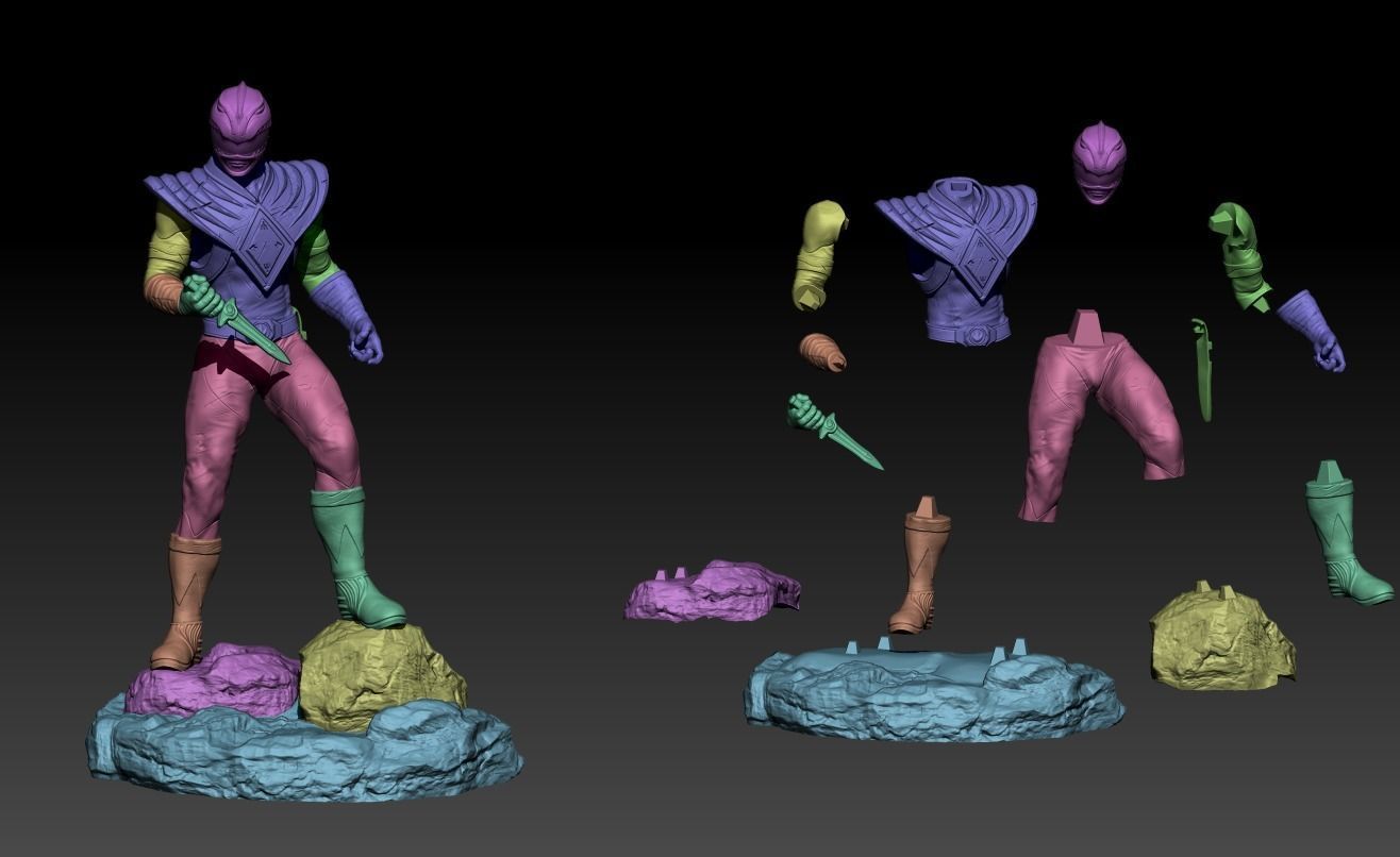 Power Ranger-Green Ranger 3D model 3D printable | CGTrader