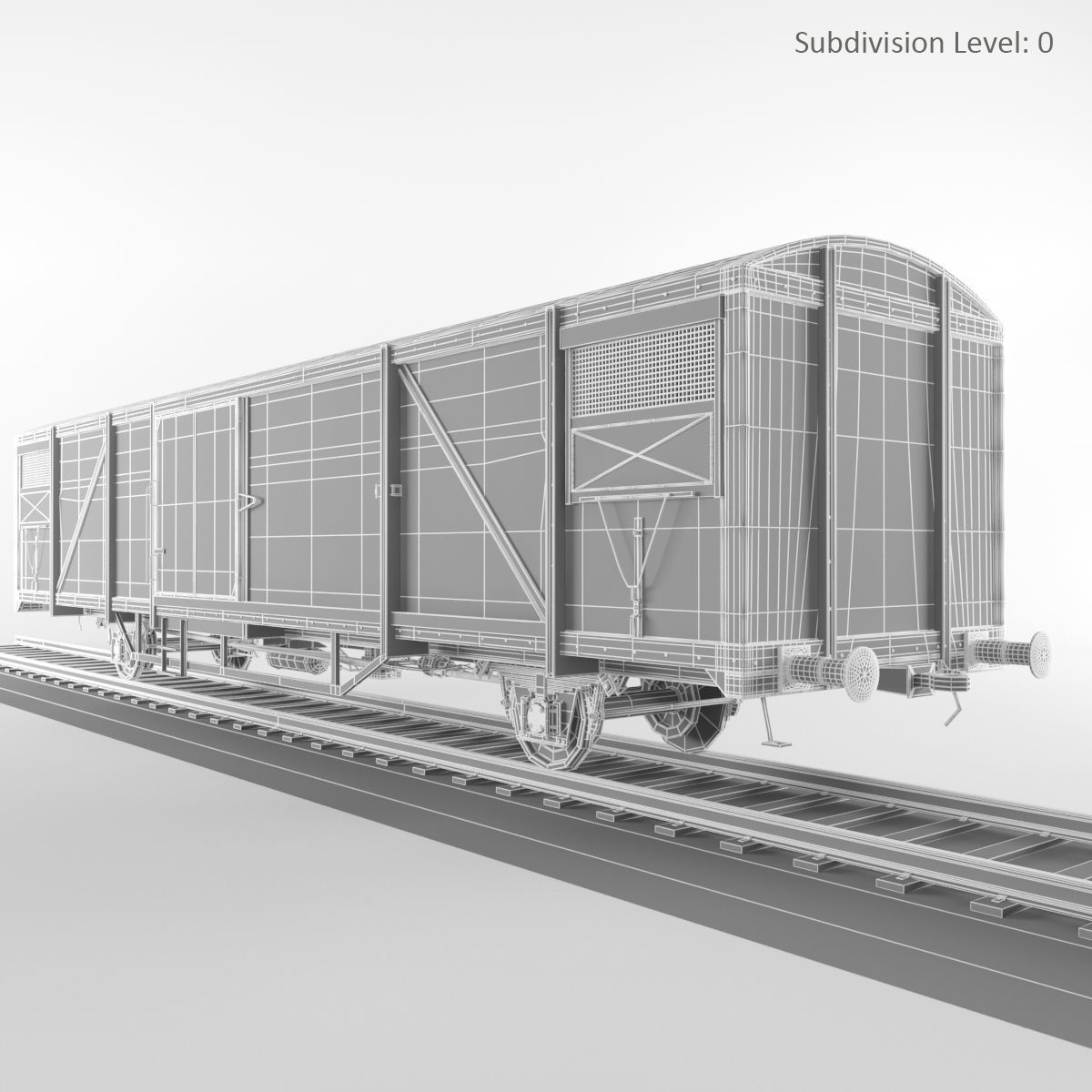 Train Boxcar 3D model | CGTrader