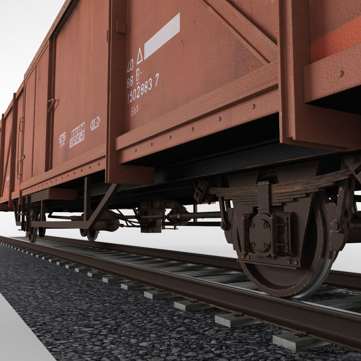 Train Boxcar 3D model | CGTrader