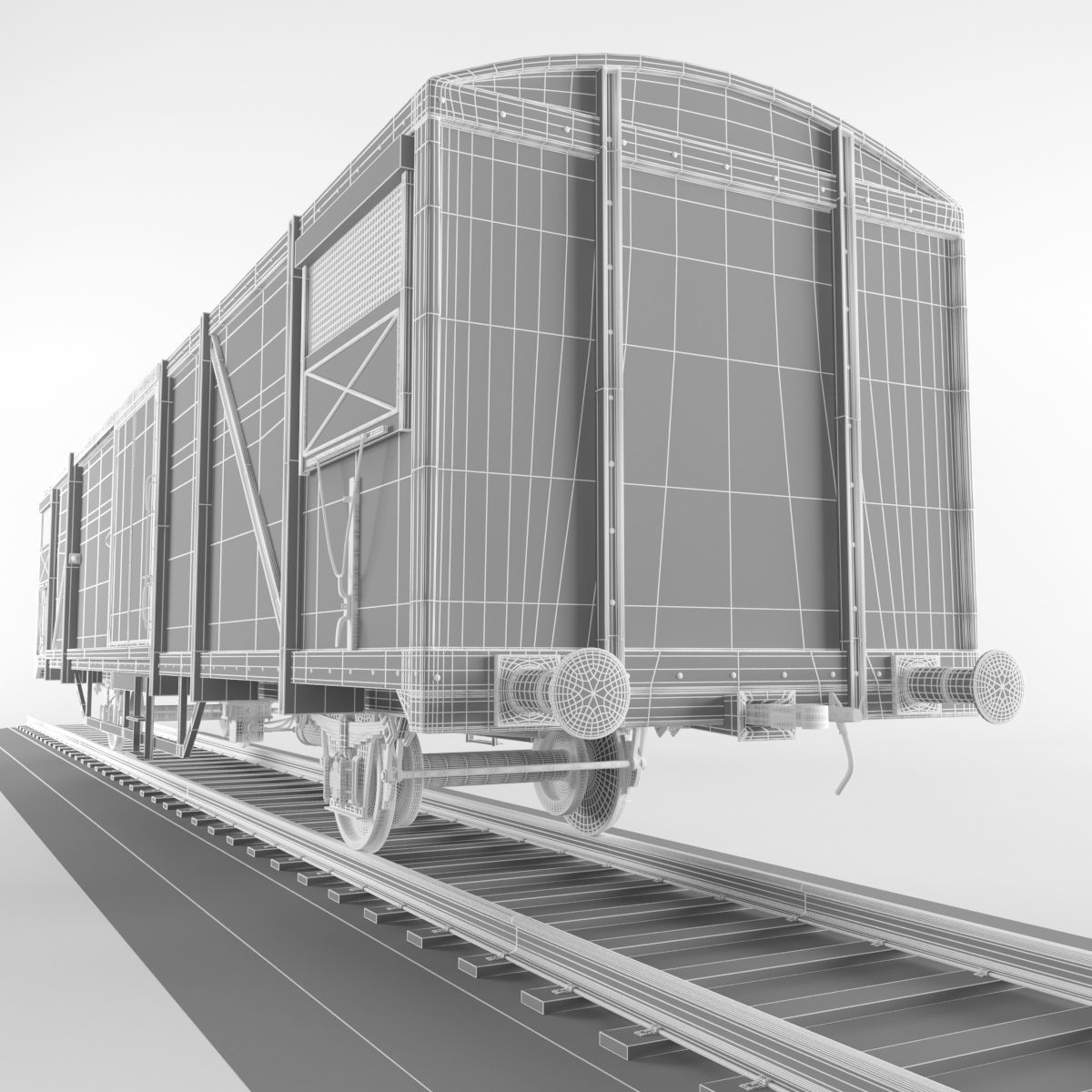 Train Boxcar 3D model | CGTrader